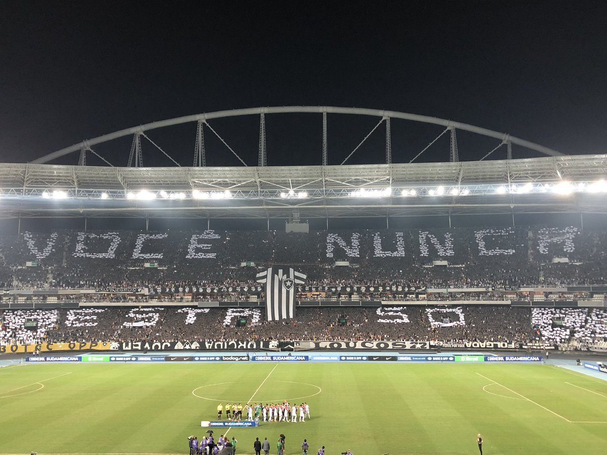 Torcida do Botafogo dá mais um show: 'Você nunca está só' é a frase do ...